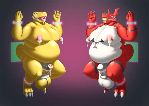 Rule 34 Agumon Ball Gag Balls Bandai Namco Belly Big Belly Big Penis