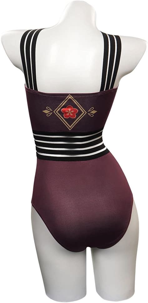 Weixu Game Cosplay Costume Hu Tao Swimsuit Bathing Suit India Ubuy