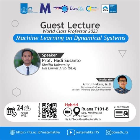 Kuliah Tamu Departemen Matematika Machine Learning On Dynamical