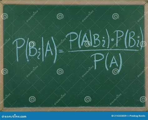 Bayes Theorem In Mathematics Stock Image Image Of Mathematics