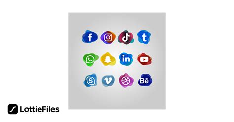 Free Social Media Icons Animation By Dmytro Korolkov Lottiefiles