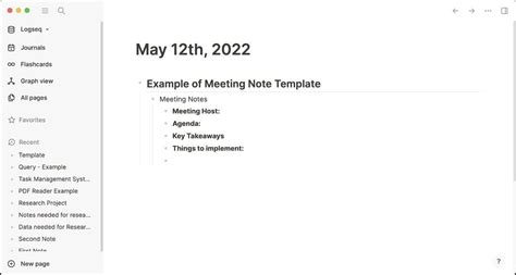 Logseq Review Note Taking App For Personal Knowledge Management