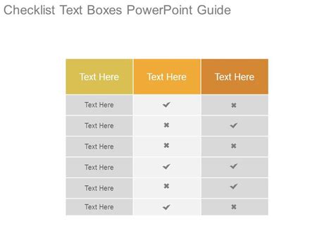 Checklist Text Boxes Powerpoint Guide
