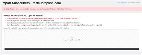Import And Export Larapush Docs