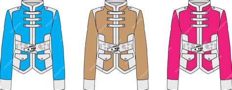 premium vector garments enlighten unity girl flat sketch technical