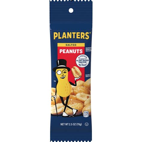 Planters Salted Peanuts Party Snacks Plant Based Protein 25 Oz Bag