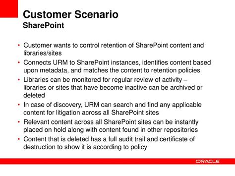 Ppt Introduction To Oracle Universal Records Management Powerpoint
