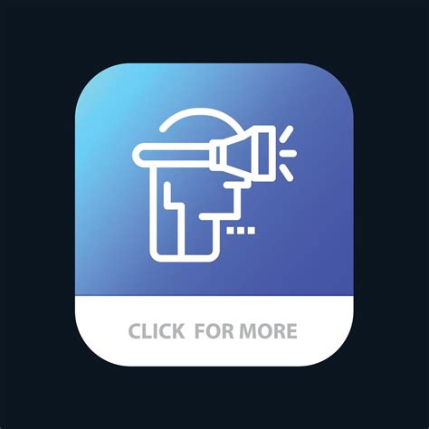 Head Human Technology Virtual Reality Mobile App Button Android And Ios Line Version 13119860