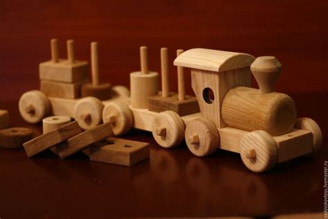 Купить Деревянный паровозик паровозик паровоз каталка деревянная игрушка деревянная