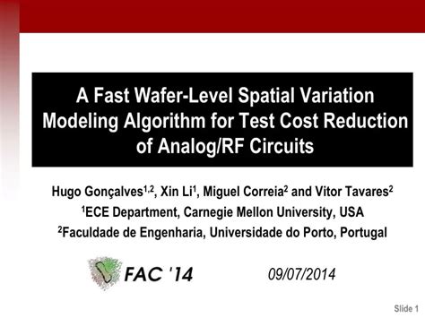 Ppt Modeling Algorithm For Test Cost Reduction Of Analogrf Circuits Powerpoint Presentation