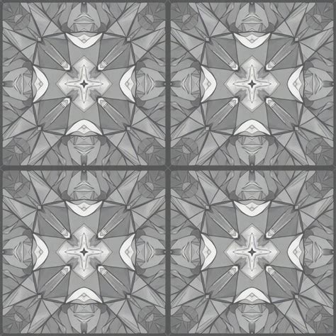 Premium Photo Seamless Pattern Of Geometric Shapes In Gray And White