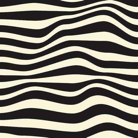 Premium Vector Wavy Stripes Background Abstract Geometric Monochrome Texture