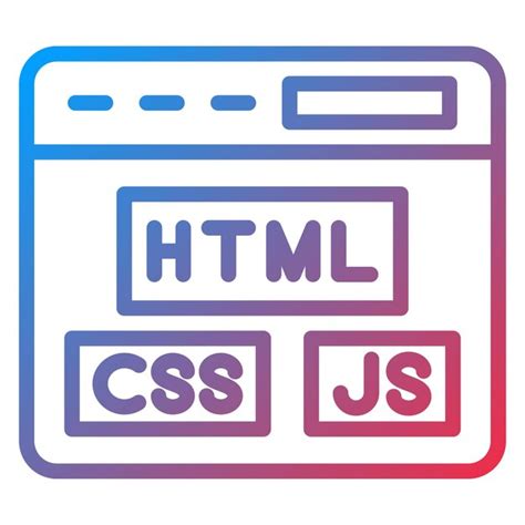 Premium Vector Html Js Css Icon Style