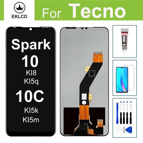 Screen For Tecno Spark 10 10c 5g Ki5q Lcd Display Ki5m Ki5k Ki8 Touch Panel Digitizer Assembly
