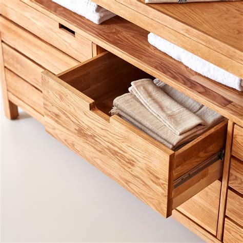 Solid Oak Vanity Unit 165 Cm Bathroom Bathroom Washbasin Unit