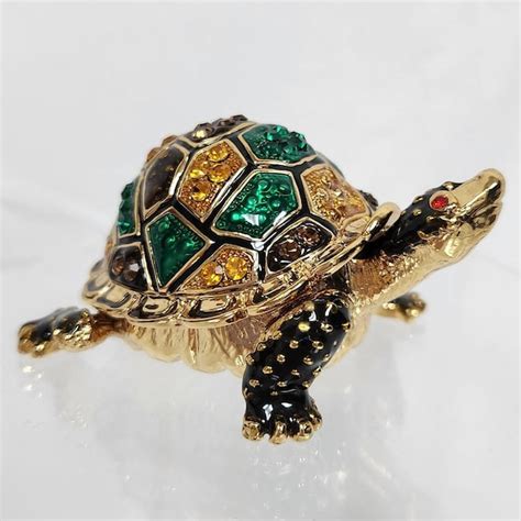 Turtle Trinket Box Etsy