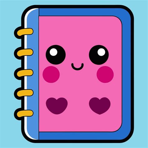 Cute Notebook Cartoon Illustration Premium Ai Generated Image Cute Notebook Cartoon Illustration Premium Ai Generated Image