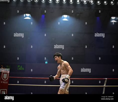 Champion Mikito Nakano Of Japan Celebrates His Third Round Ko Victory After His Opbf