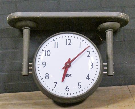 Vintage Industrial IBM Station Clock Paris 173661