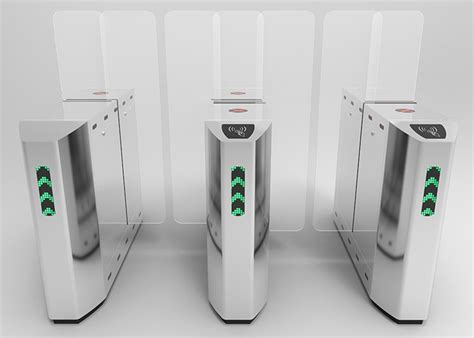 Rfid Control Full Height Sliding Flap Turnstile Gate Face Recognition