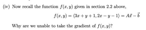 Solved Iv Now Recall The Function F X Y Given In Section