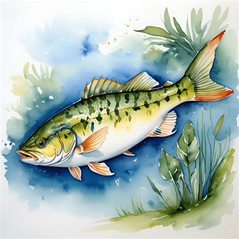 Vibrant Watercolor Painting Of A Fish Free Download Ai Scribbles