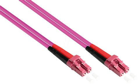 GC LW 810LC4 Patchkabel LWL Duplex OM4 50 125µ LC LC 10m violett bei reichelt elektronik