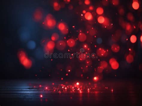 Magic Red Lights On Dark Background Bokeh Effect Stock Illustration Illustration Of Energy