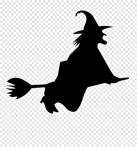 마녀 실루엣 창의 크리스마스 할로윈 마녀 png PNGEgg