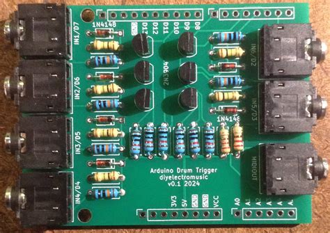Arduino Drum Trigger To Midi Shield Pcb Build Guide Simple Diy