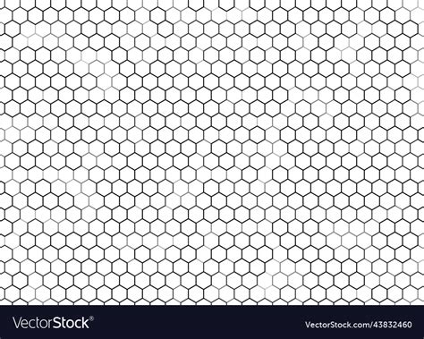 Honeycomb Seamless Pattern Grid Abstract Vector Image
