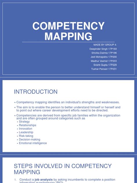 Competency Mapping Download Free Pdf Competence Human Resources