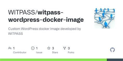 GitHub WITPASS Witpass Wordpress Docker Image Custom WordPress Docker Image Developed By WITPASS