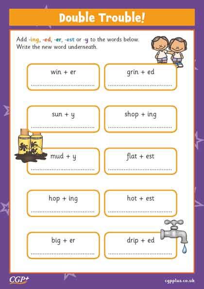 Double Trouble — Adding Ing Ed Er Est And Y Year 2 Cgp Plus