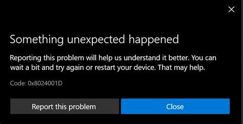 Cannot Download Windows Terminal Via Microsoft Store 0x8024001d