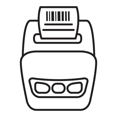 Premium Vector Bar Code Printerlabel Printer
