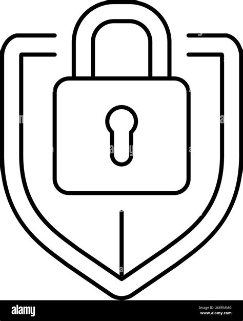 Protection Padlock Line Icon Vector Illustration Stock Vector Image And Art Alamy