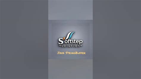 Java Stringbuffer Coding Programming Javashorts Learnjava Softstep Softstepsolution
