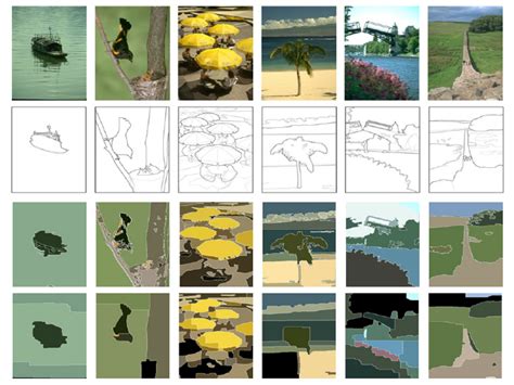 Segmentation Result The First Row Represent The Original Image The