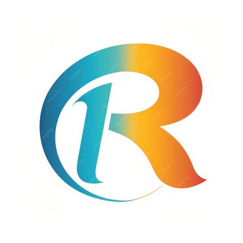 Running Logo Run Symbol R For Run Template Isolated On White Background