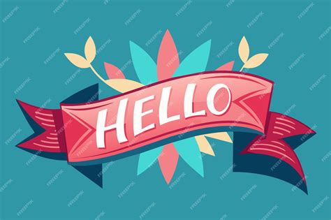 Premium Vector | Hello vector graphics illustration EPS source file format lossless scaling icon ...