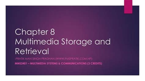 multimedia system architecture and databases ppt