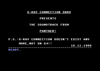 CSDb Panther Music By X Ray Connection CSDb Panther Music By X Ray Connection