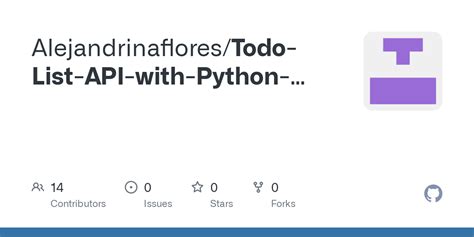 Github Alejandrinaflores Todo List Api With Python Flask Interactive