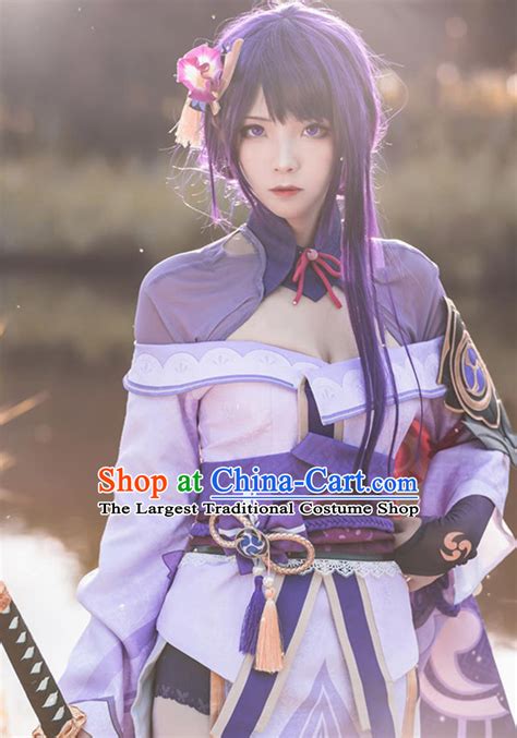 Genshin Impact Cosplay Raiden Shogun Ei Raiden Shogun Human Form