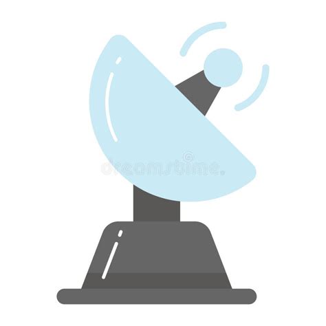 Space Communication Device Vector Of Broadcasting Satellite Stock Vector Illustration Of