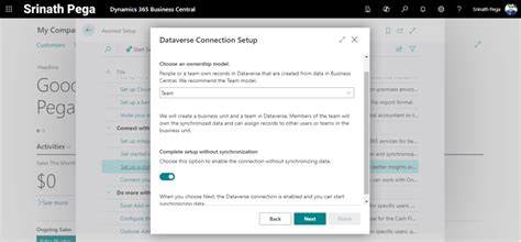 Dynamics 365 Business Central Integration With Microsoft Dataverse Srinath Pega