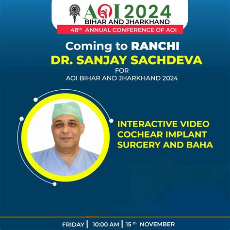 Aoiannualevent Cochlearimplants Ent Ranchi Hearinghealth