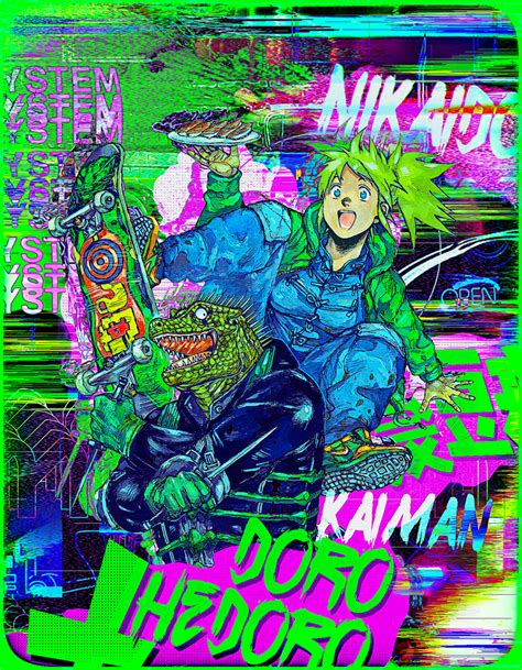 Nikaido Kaiman Dorohedoro ByKuya Anime Аниме картинки гифки прикольные комиксы