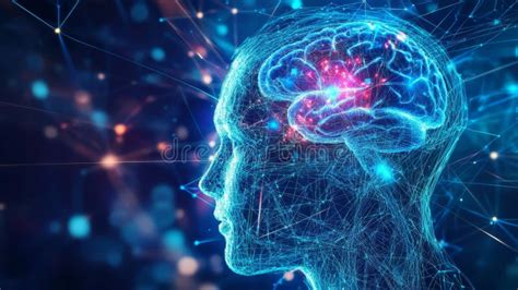 Futuristic Digital Representation Of Human Brain In Neural Network